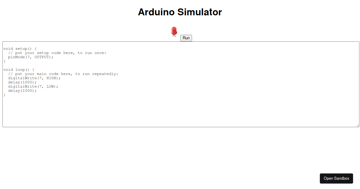 arduino-simulator-js - Codesandbox
