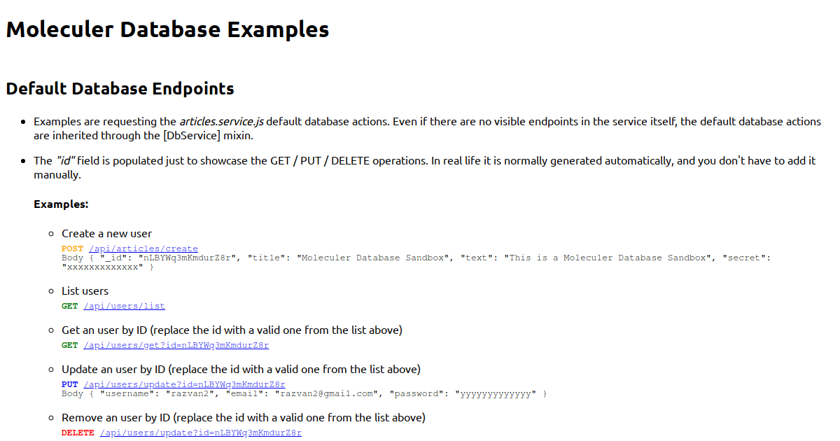 sandbox-moleculer-memory-db (forked) - Codesandbox