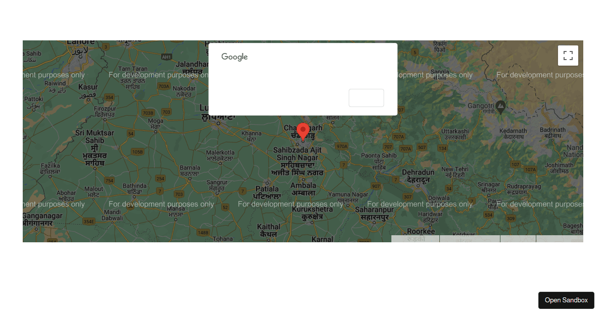 google-maps - Codesandbox
