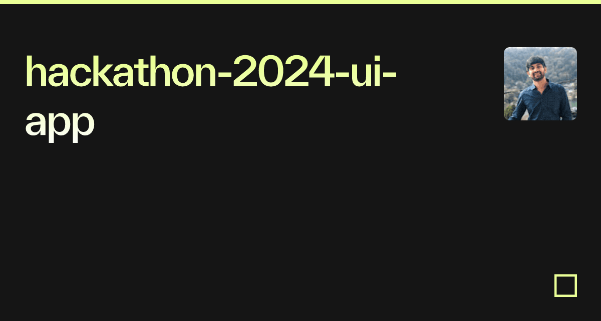 hackathon-2024-ui-app - Codesandbox