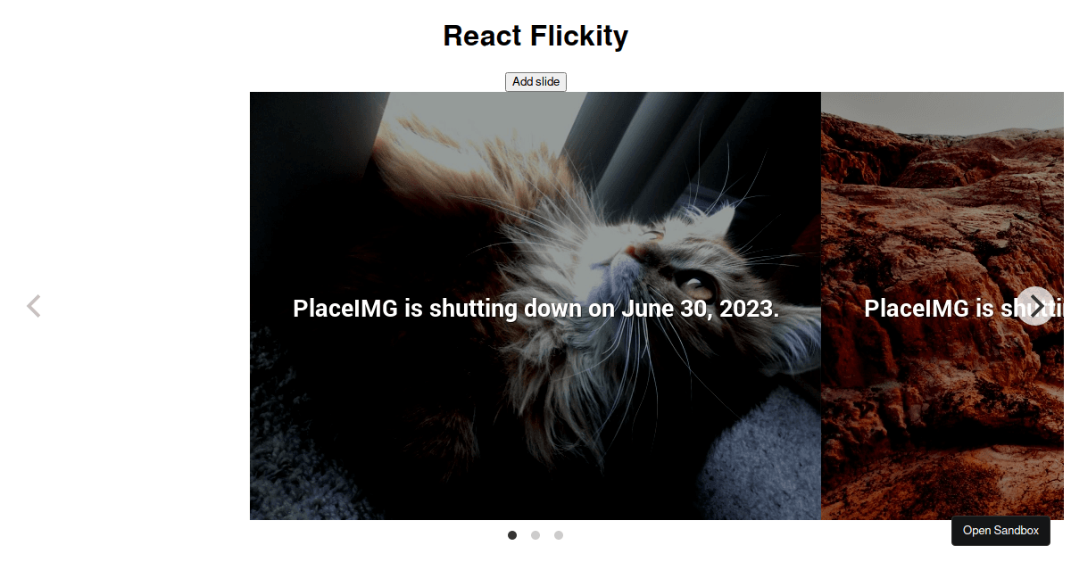 react-flickity - Codesandbox