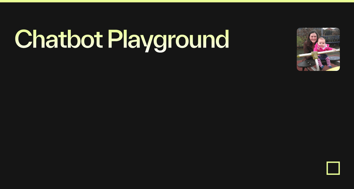 Chatbot Playground - Codesandbox