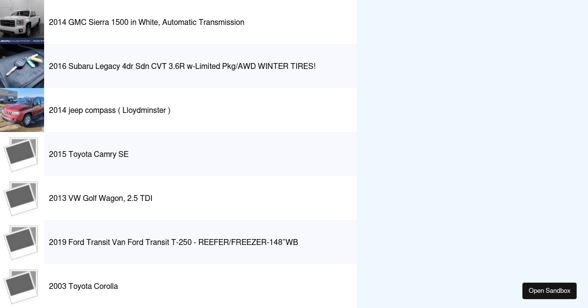 Endless scrolling list with ads 01 - Codesandbox