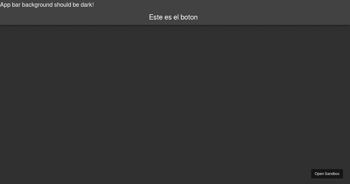 Material UI - Dark Theme (forked) - Codesandbox
