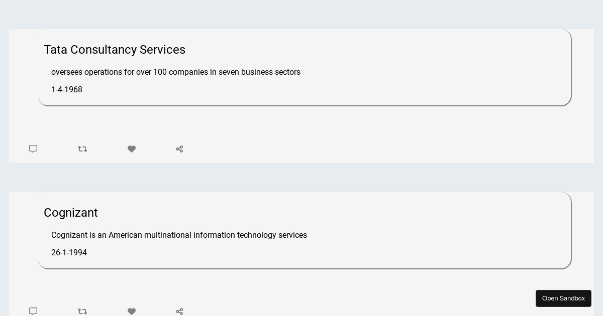 twitter cards - Codesandbox
