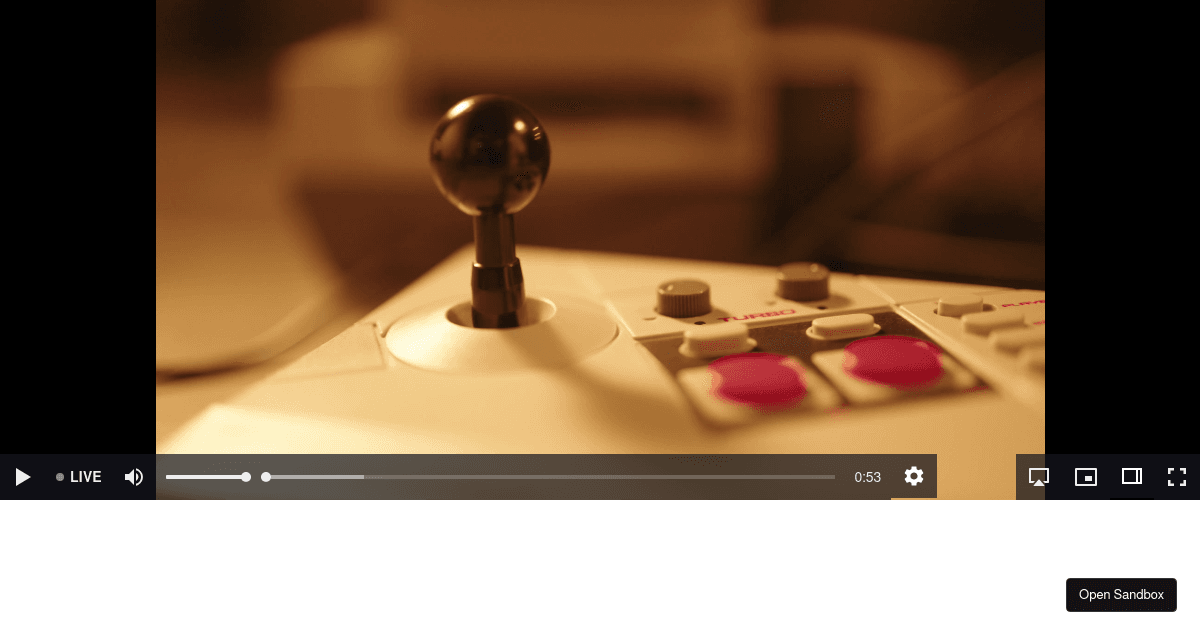 Media Control Bar - Codesandbox