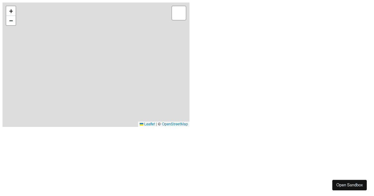 How to add titles on leaflet js layer selection using react (forked) - Codesandbox