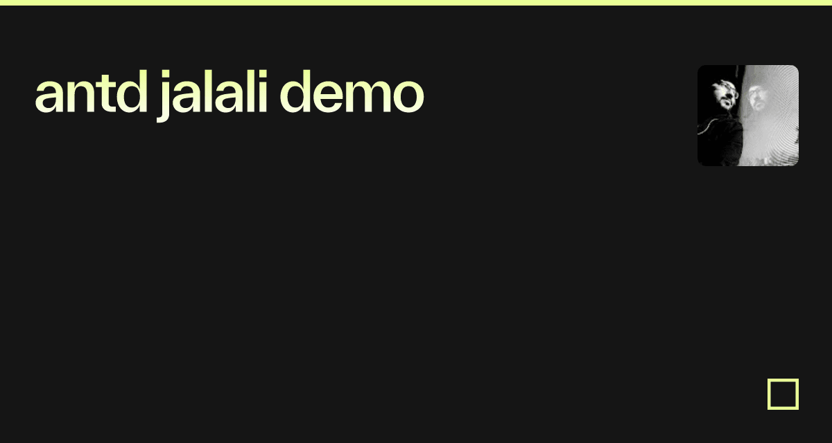antd jalali demo - Codesandbox antd jalali demo - Codesandbox