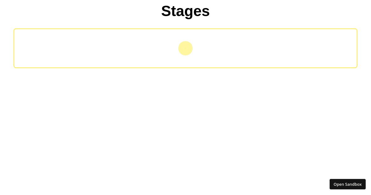 Stages - Codesandbox