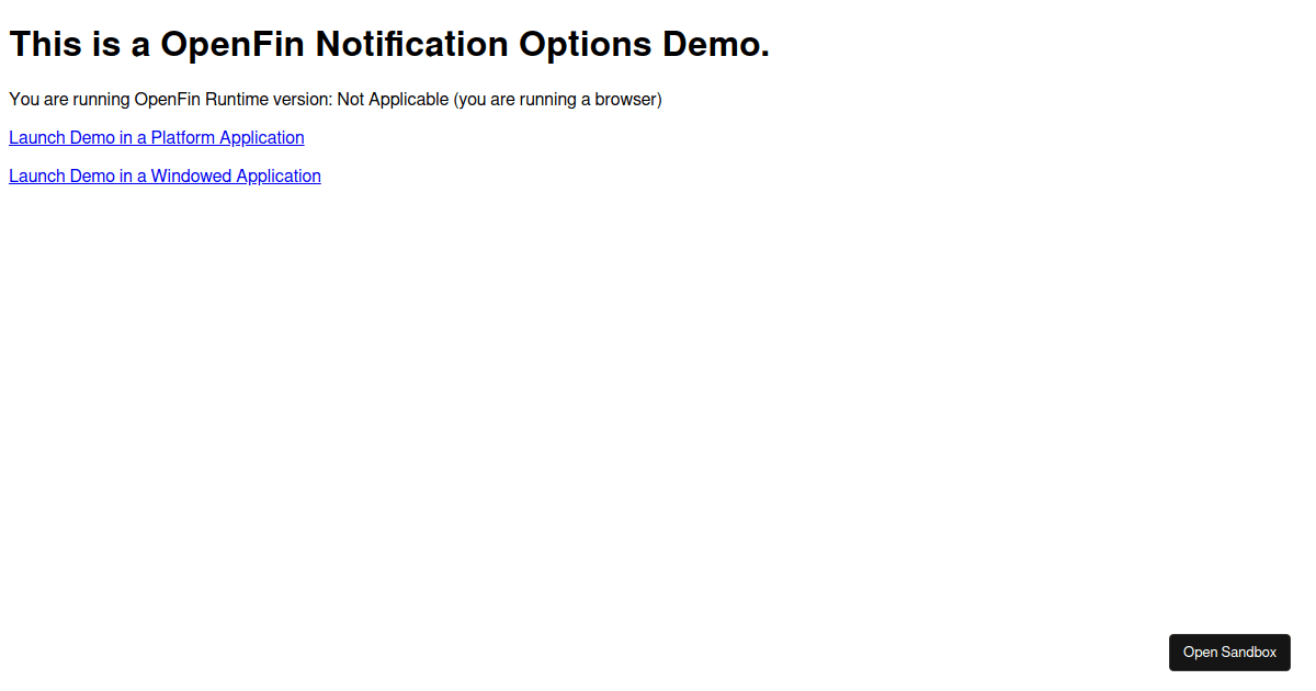 openfin-notifications-generator - Codesandbox