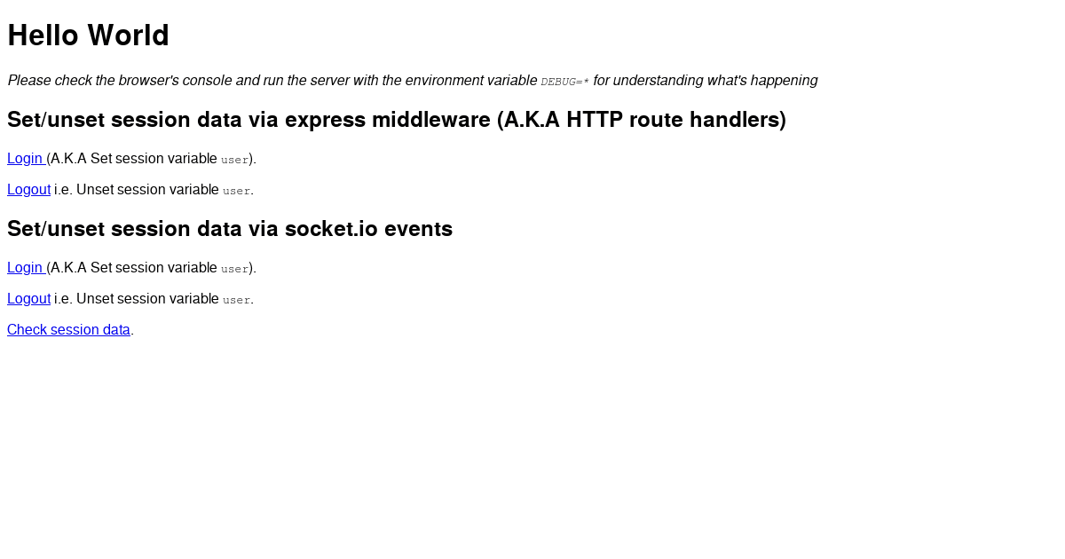 Express Session Example Codesandbox