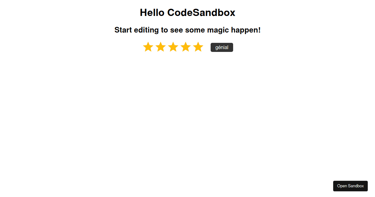 rating-with-react - Codesandbox