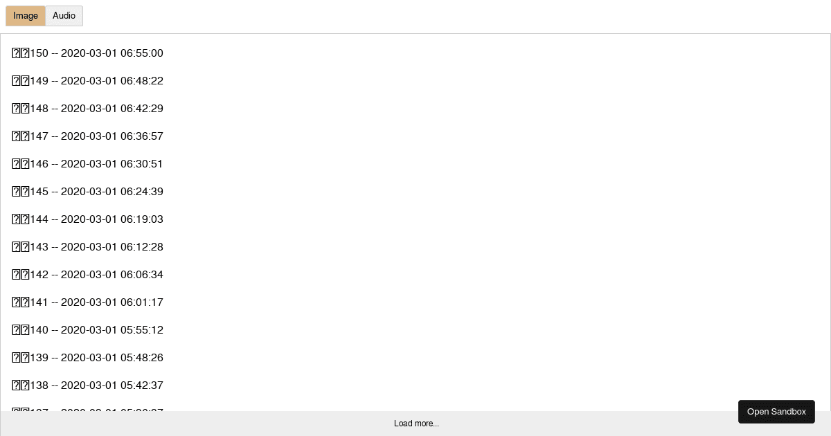Vue infinite scroll list - Codesandbox Vue infinite scroll list - Codesandbox