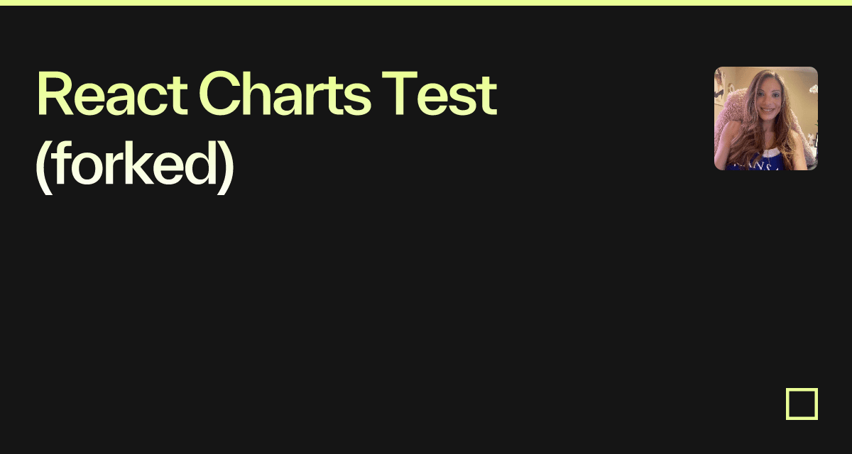 React Charts Test (forked) - Codesandbox React Charts Test (forked) - Codesandbox