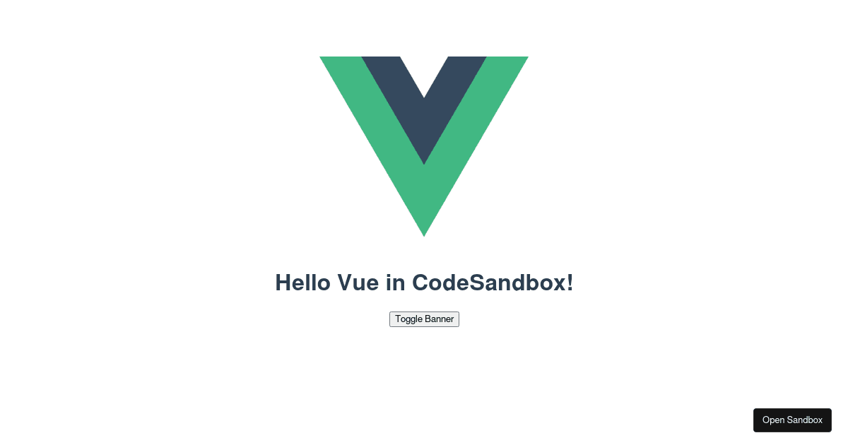 Vue Template - Codesandbox