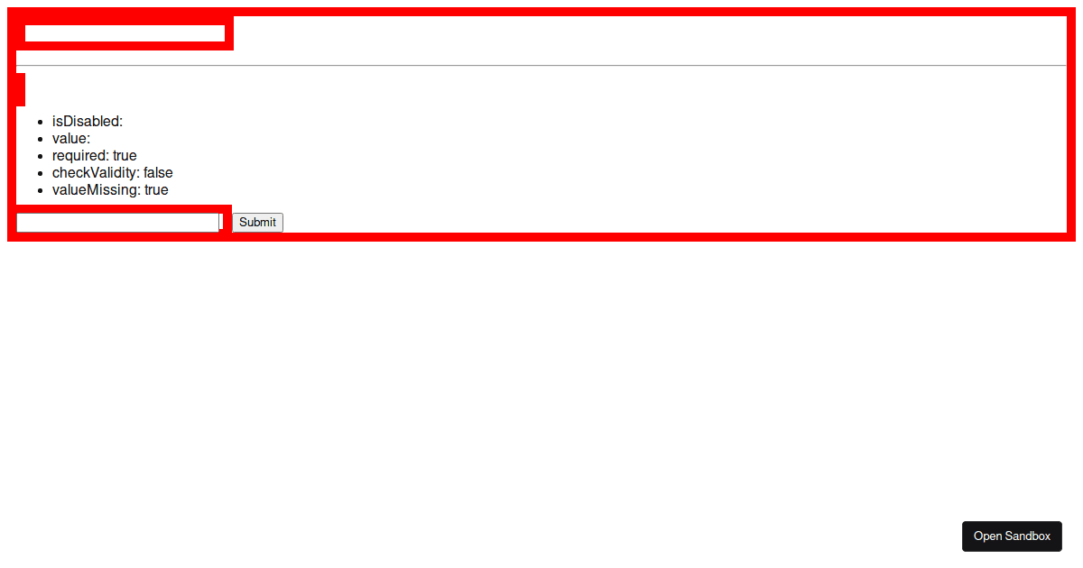 LitElement FormControl Example (forked) - Codesandbox