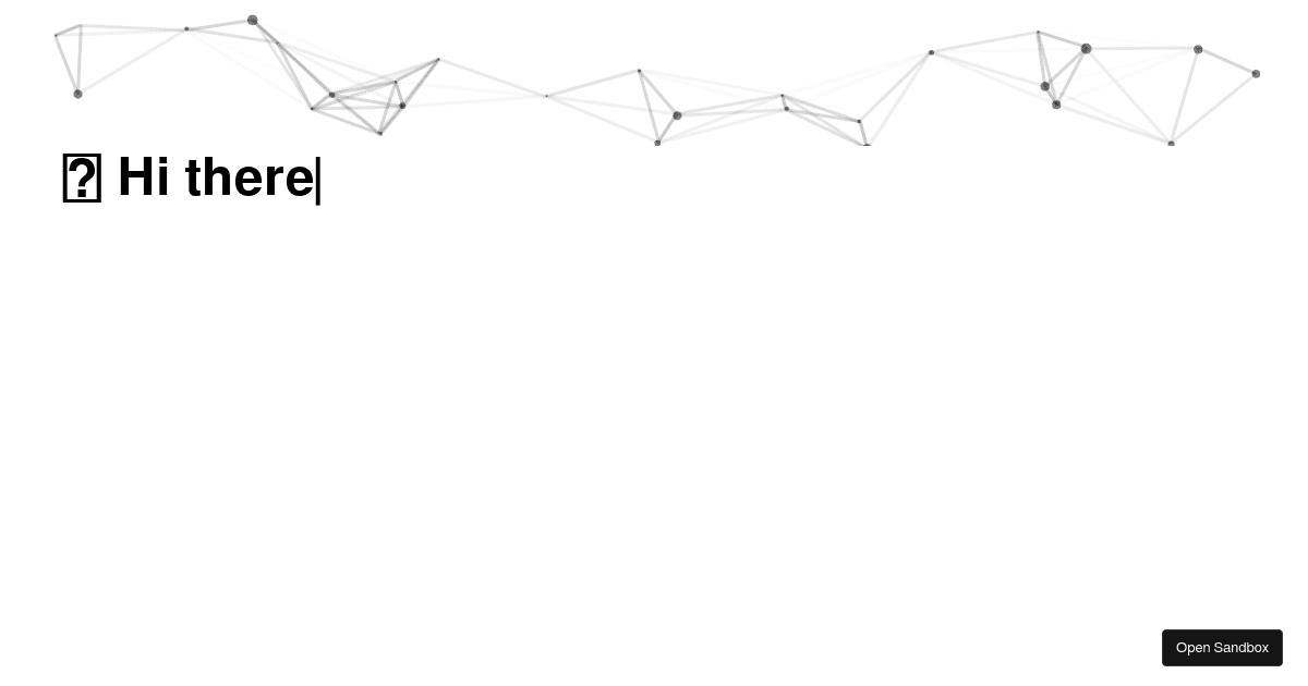 README intro.gif (forked) - Codesandbox