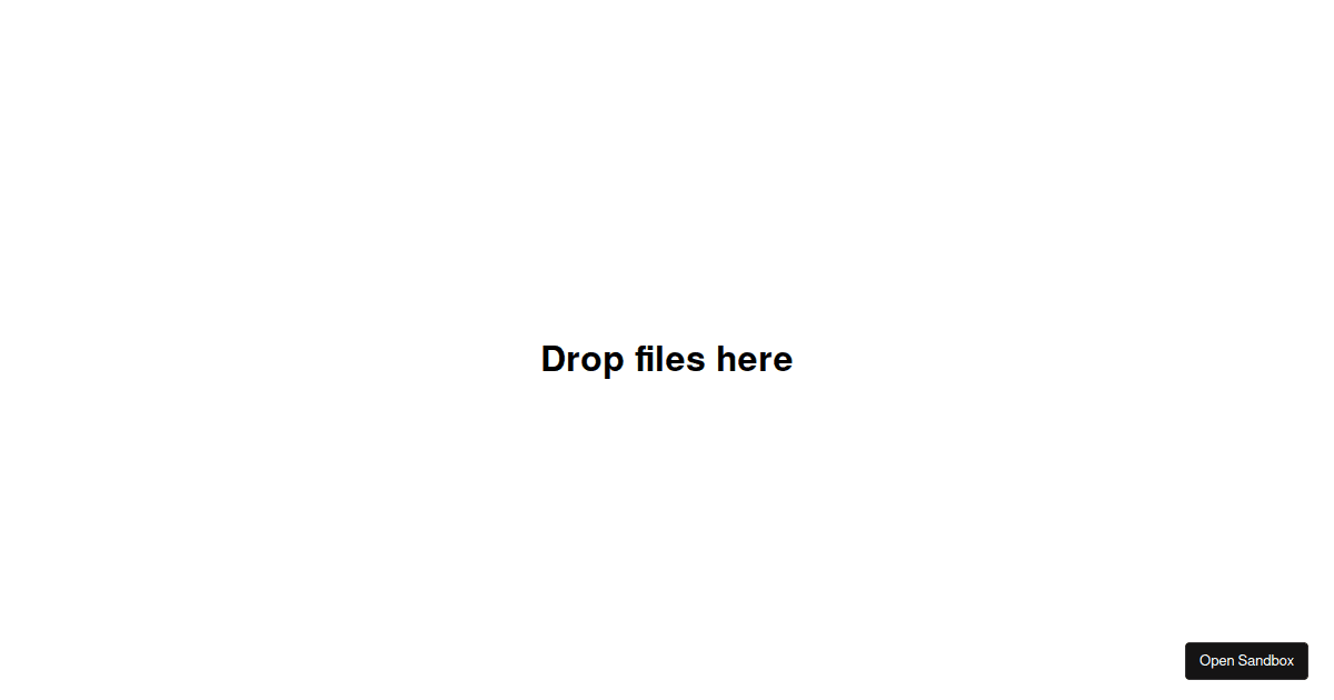 Uploady UploadDropZone hover bug - Codesandbox