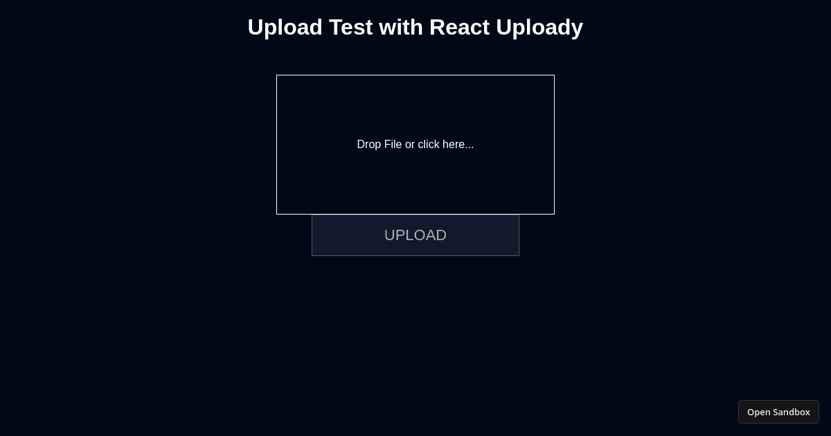 react-uploady intro simple (forked) - Codesandbox