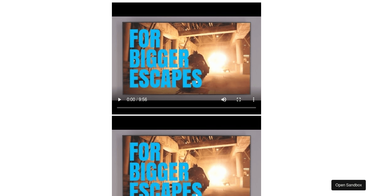 Video Performance Test Forked Codesandbox