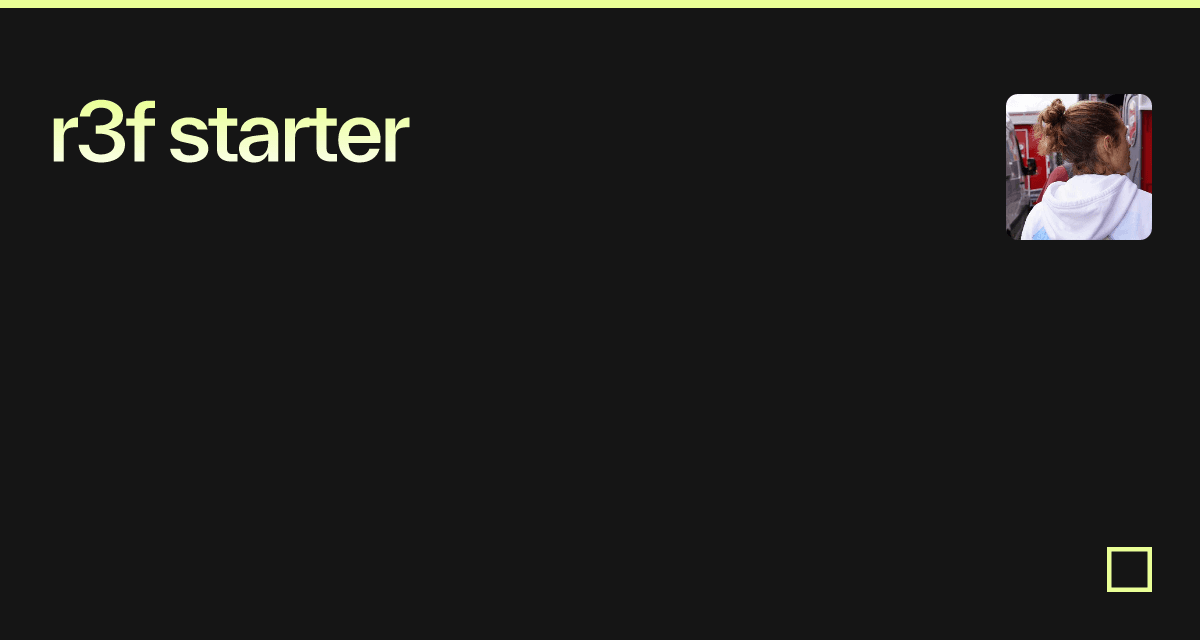 r3f starter - Codesandbox