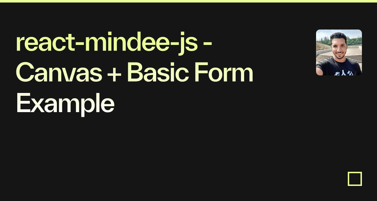 react-mindee-js - Canvas + Basic Form Example - Codesandbox