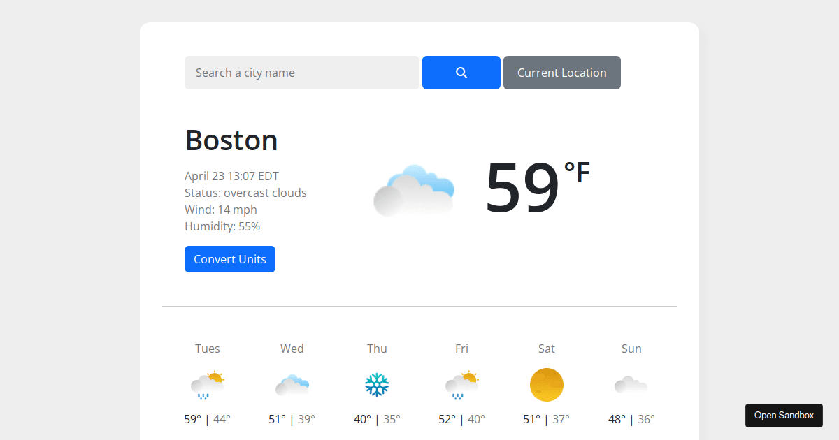 my-weather-project - Codesandbox