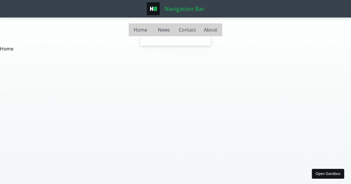 3.Hackerrank-navbar (forked) - Codesandbox