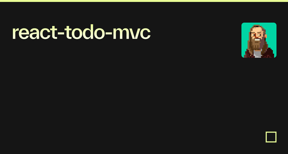 React Todo Mvc Codesandbox