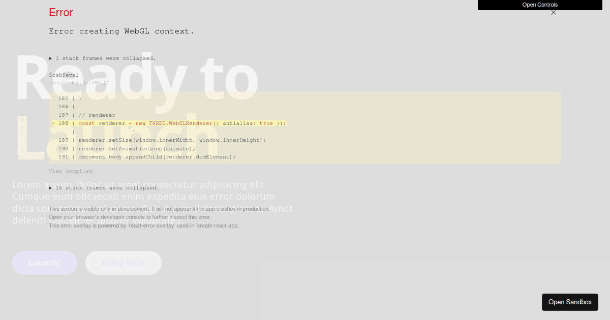 Rocket - Codesandbox