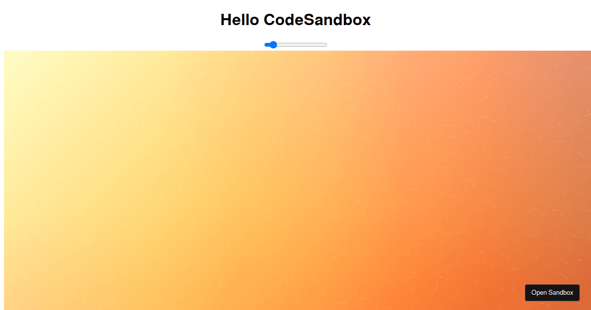 trianglify - Codesandbox