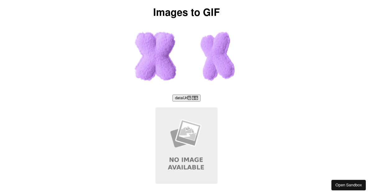 Images to GIF - Codesandbox