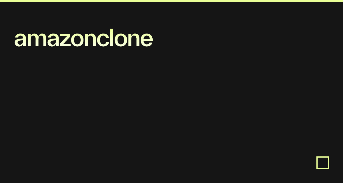 amazonclone - Codesandbox