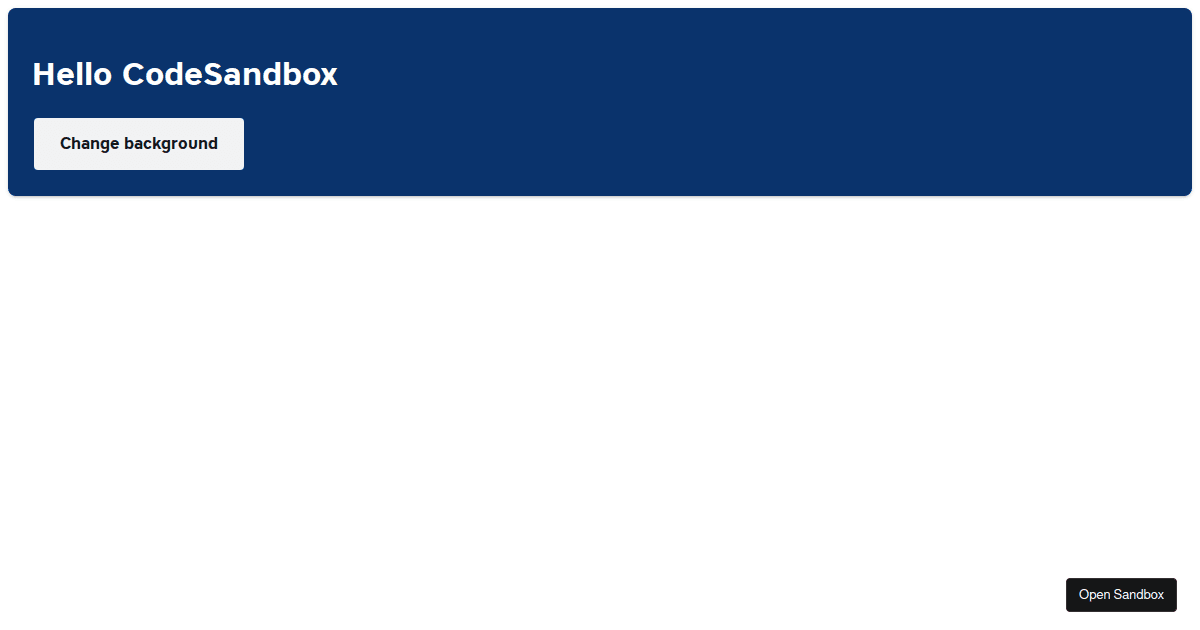 React PIE - Codesandbox