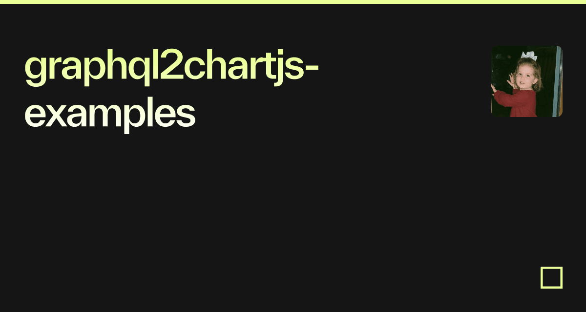 graphql2chartjs-examples - Codesandbox