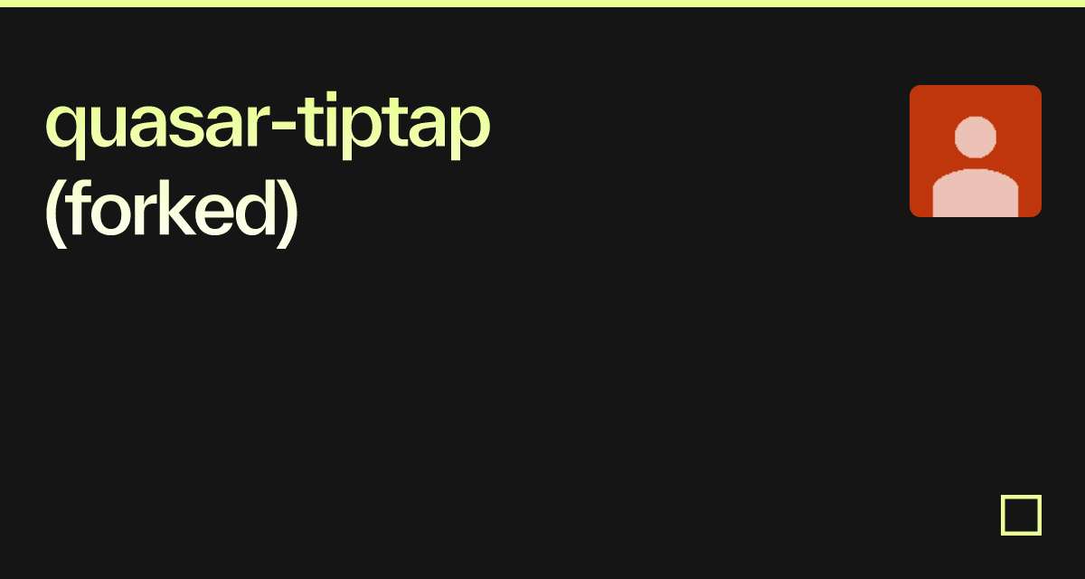 quasar-tiptap (forked) - Codesandbox