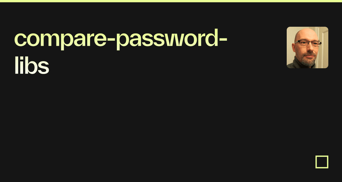 compare-password-libs - Codesandbox compare-password-libs - Codesandbox