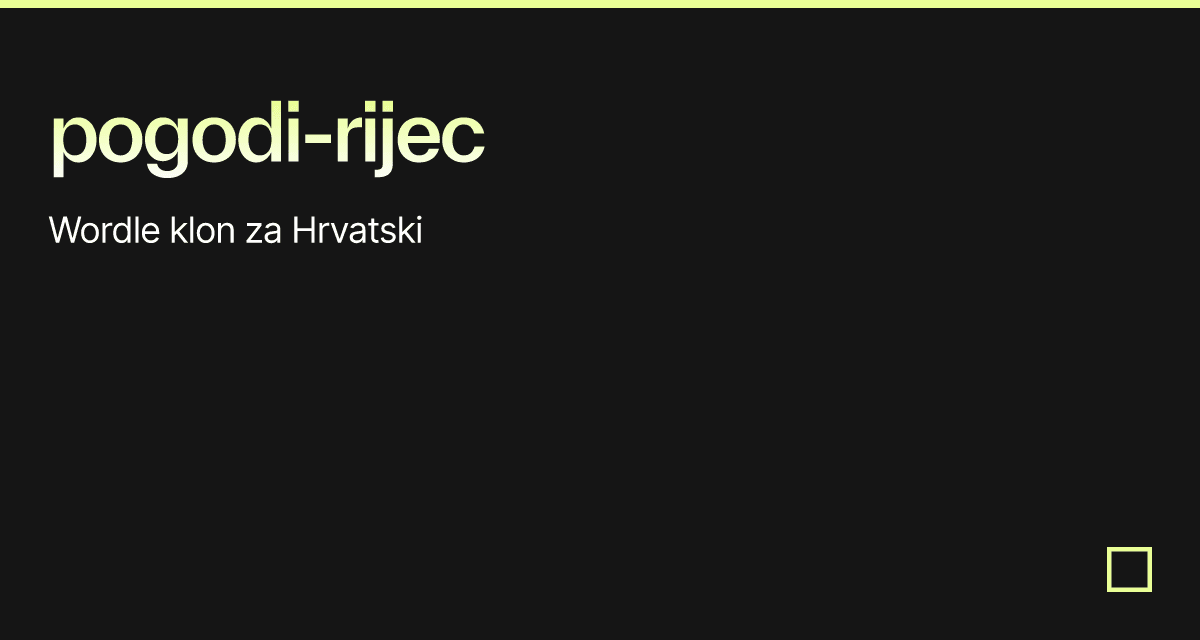 pogodi-rijec - Codesandbox