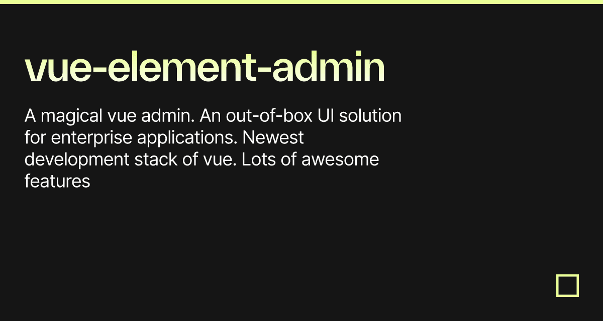 vue-element-admin - Codesandbox