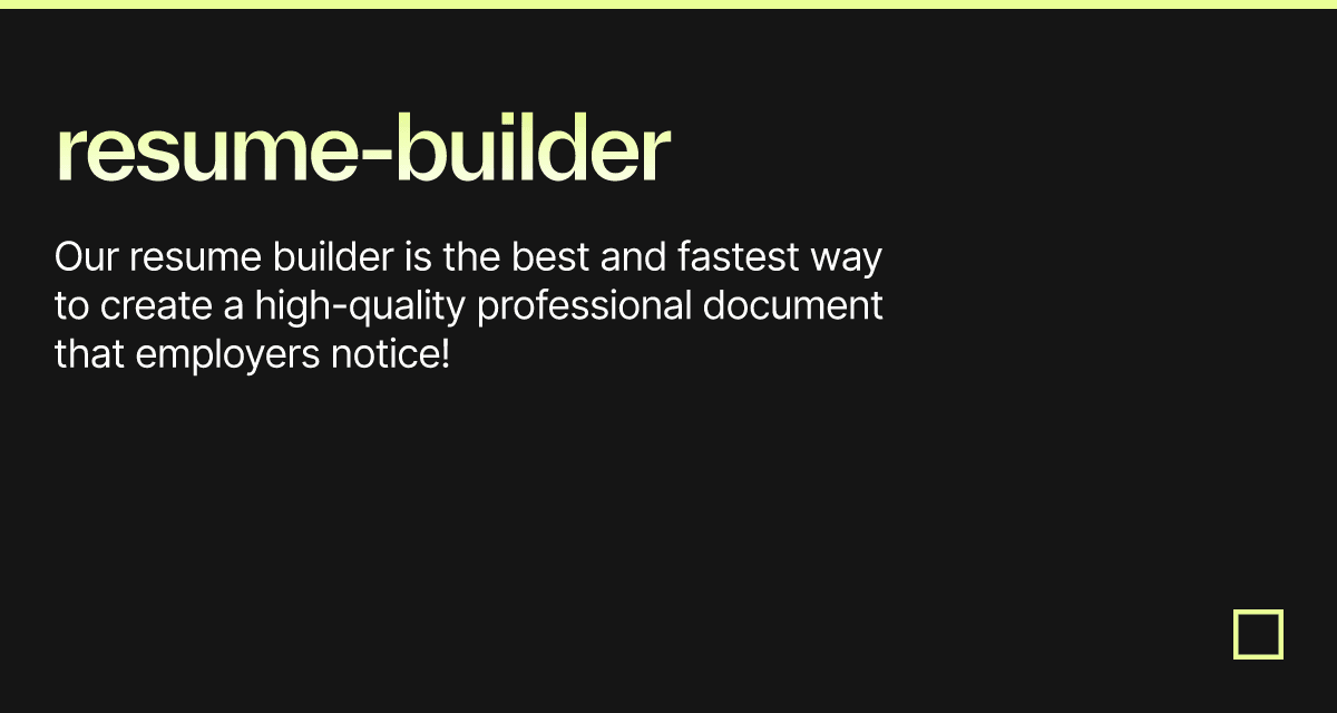 resume-builder - Codesandbox