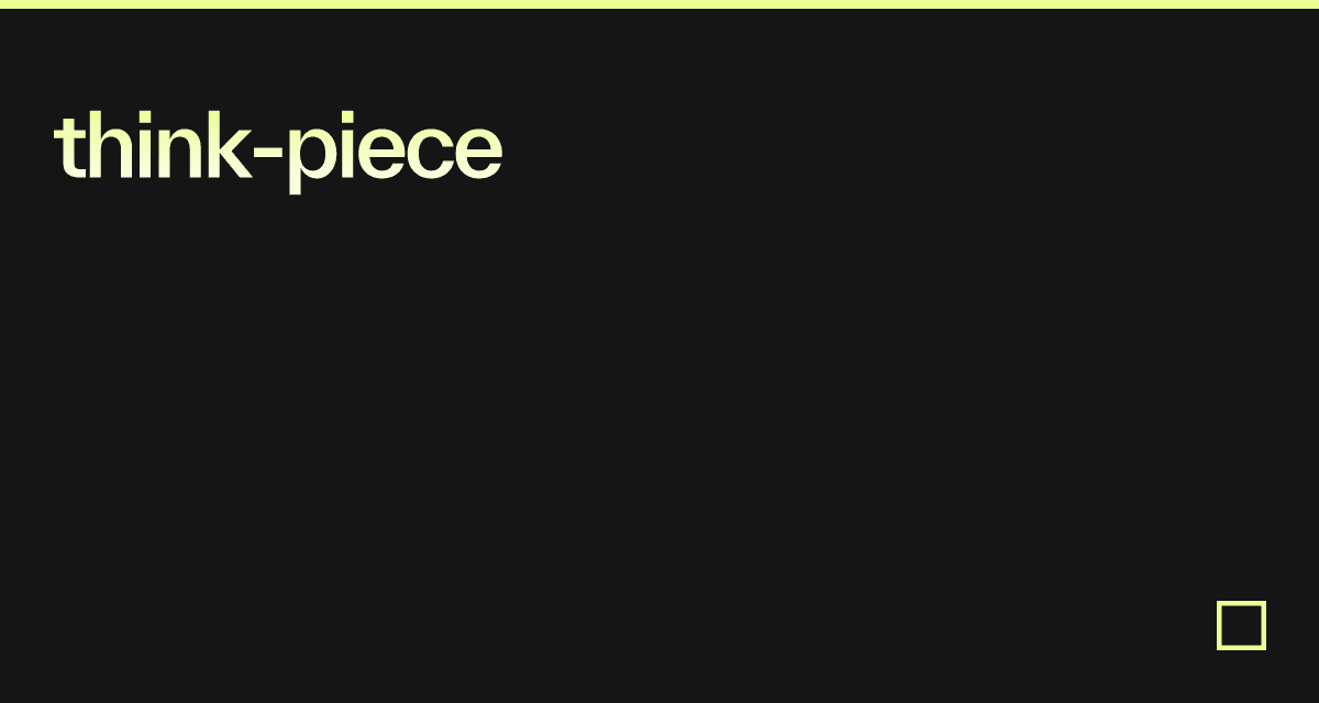 think-piece - Codesandbox
