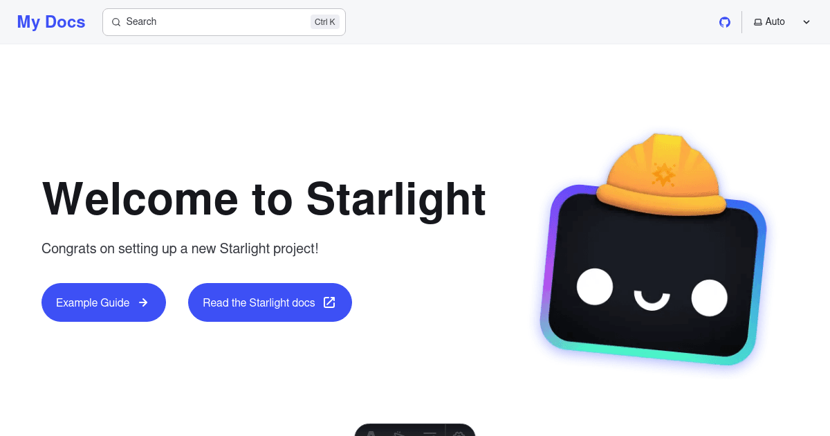 Astro Starlight Documentation - Codesandbox