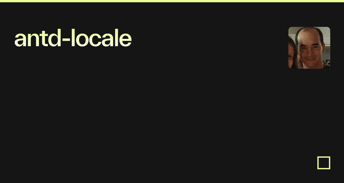 antd-locale - Codesandbox