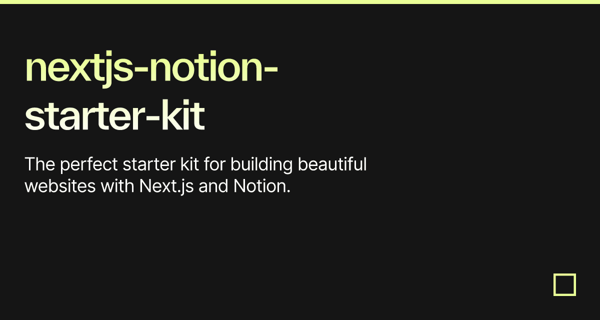 Nextjs Notion Starter Kit Codesandbox