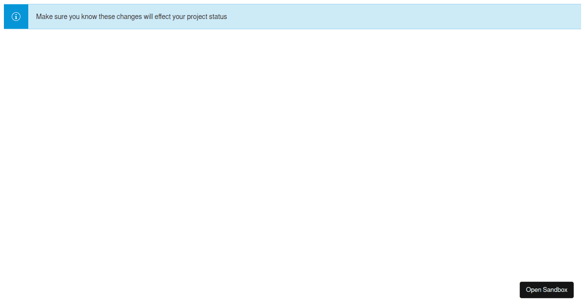 Input Forked Codesandbox