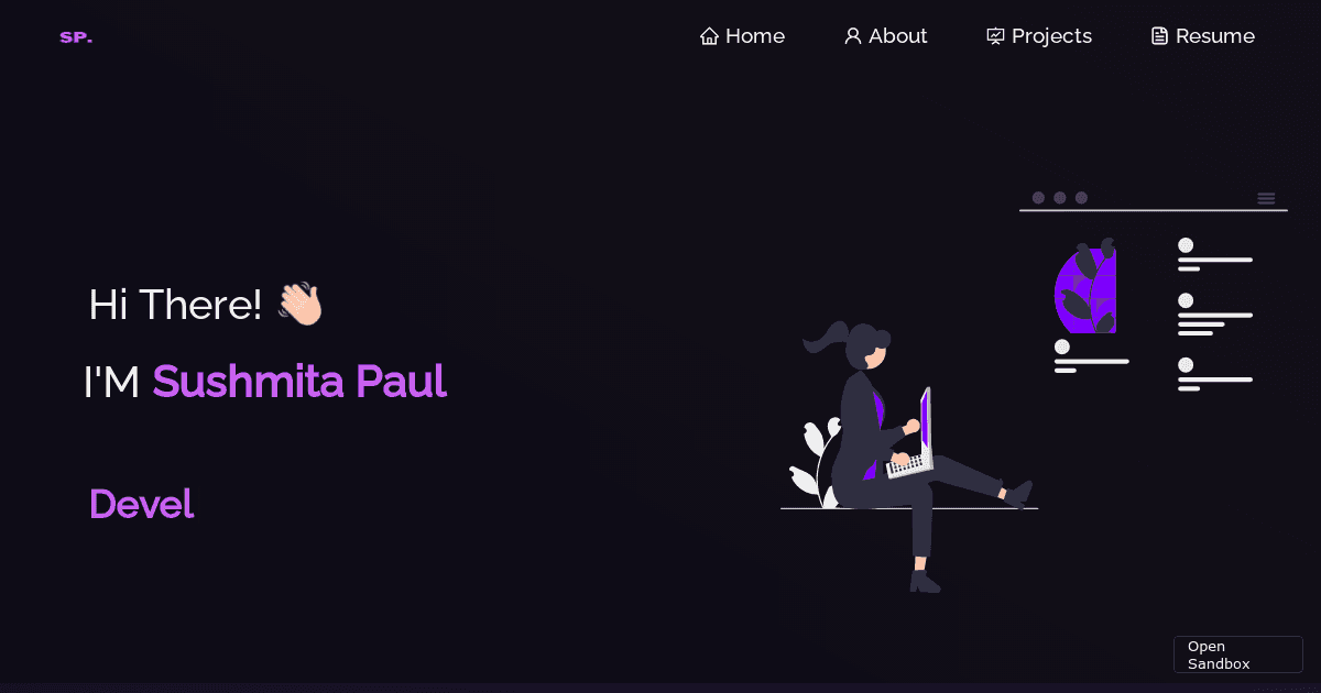 sushmita-paul-portfolio-react - Codesandbox