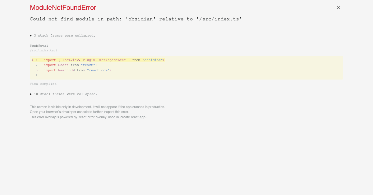 obsidian-react-starter - Codesandbox