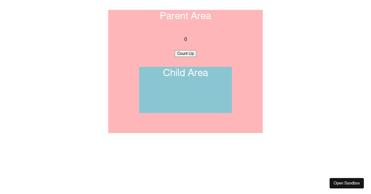 re-render sample - Codesandbox
