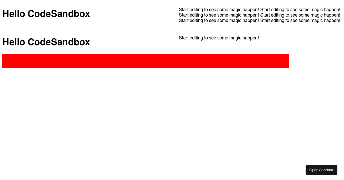 With Fragments - Codesandbox