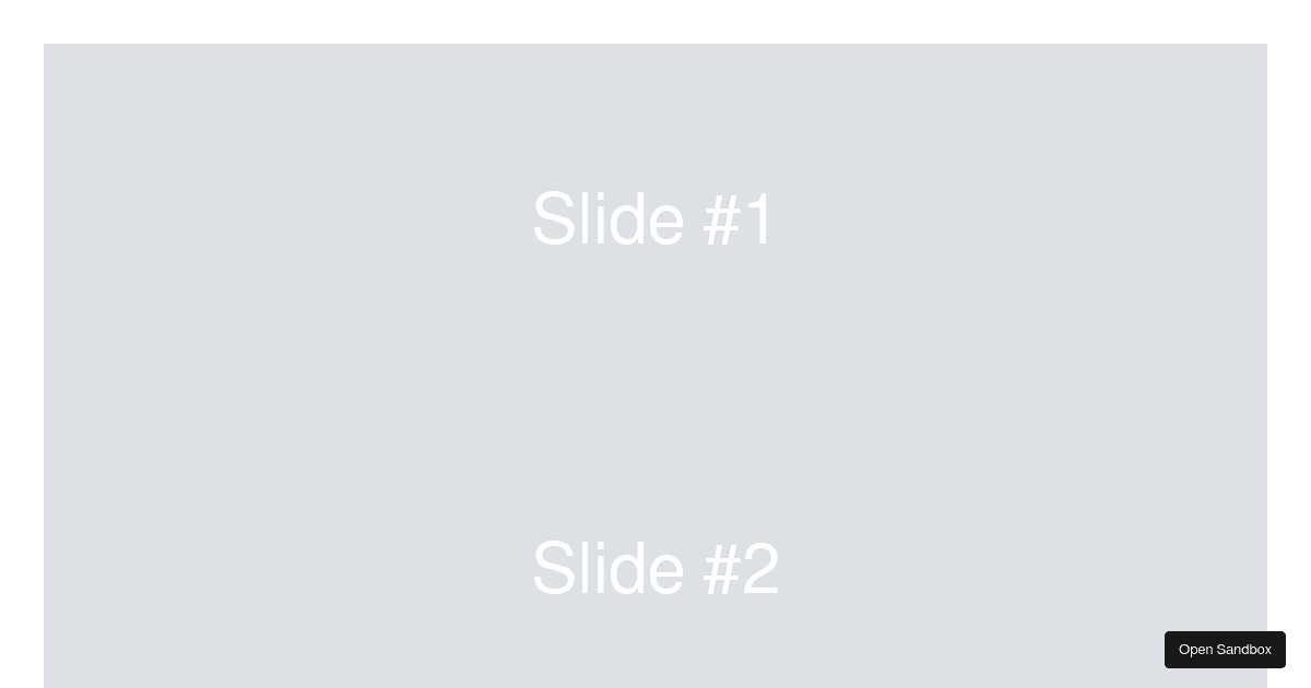 Navigation Example Forked Codesandbox